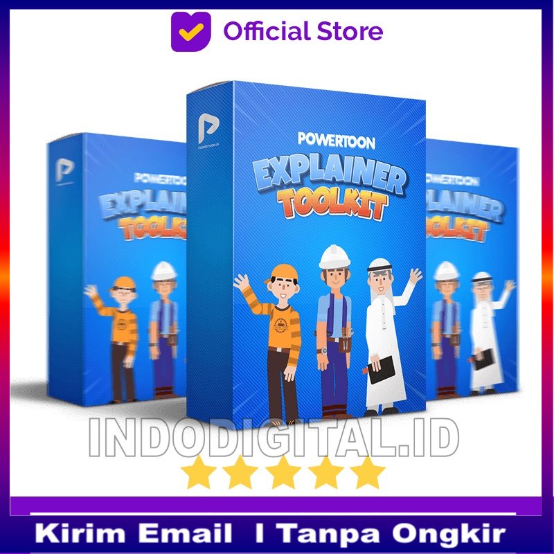 Jual PowerToon Explainer Toolkit - Template PPT Terbaik Animasi Keren Mudah dipakai! INDODIGITAL ...