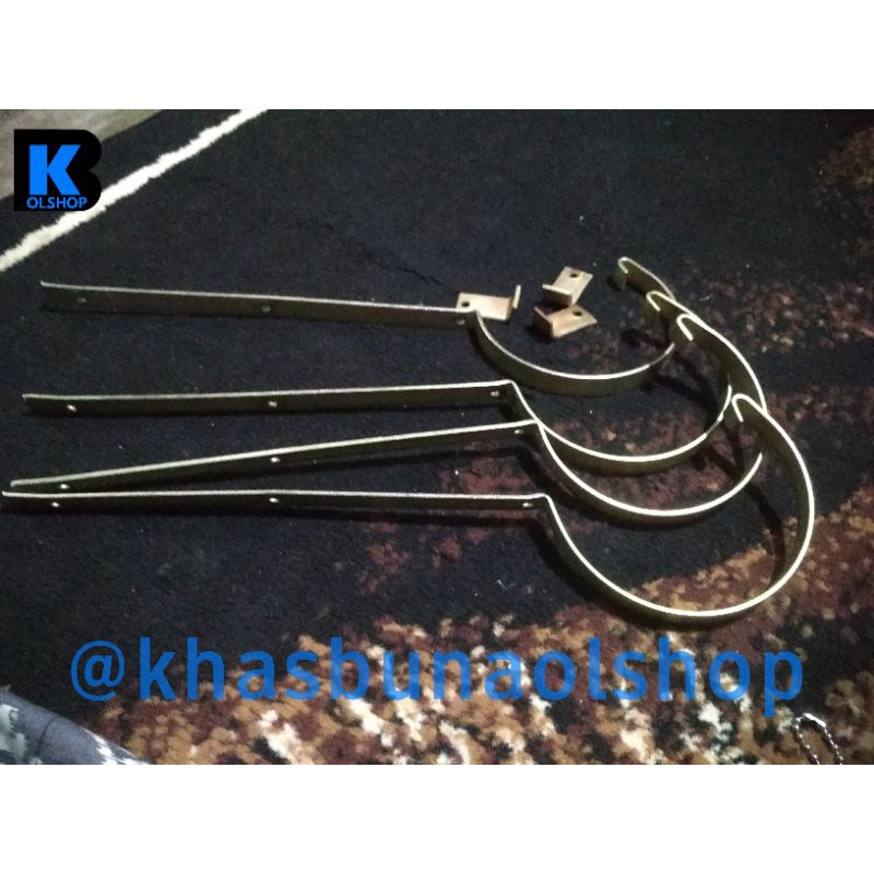 Jual klem talang oval/klem bulat setengah lingkaran 6" & 8" bahan besi ...