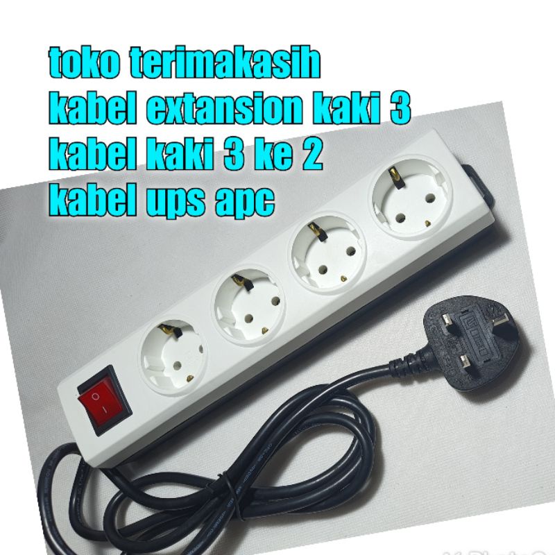 Jual AYABDG KABEL EXTANSION KAKI 3 KE 2 / CONVERTER ADAPTER BROCO ...