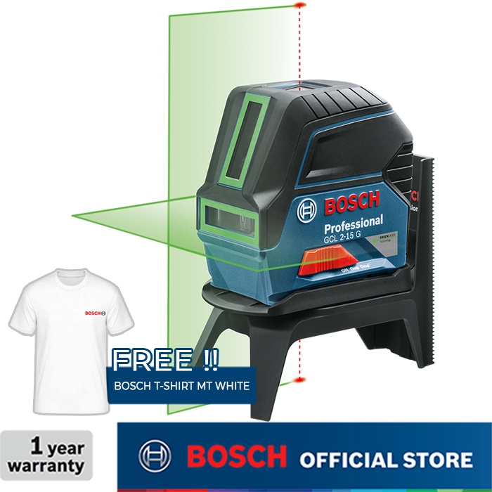 Jual Bosch Laser Line Level / Laser Garis Waterpass 15Meter GCL 2-15 G ...