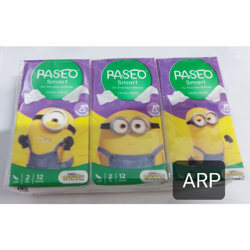 Jual tisu paseo hanky ParfuM 6pack kecil(1pack isi 12sheets) Minion ...