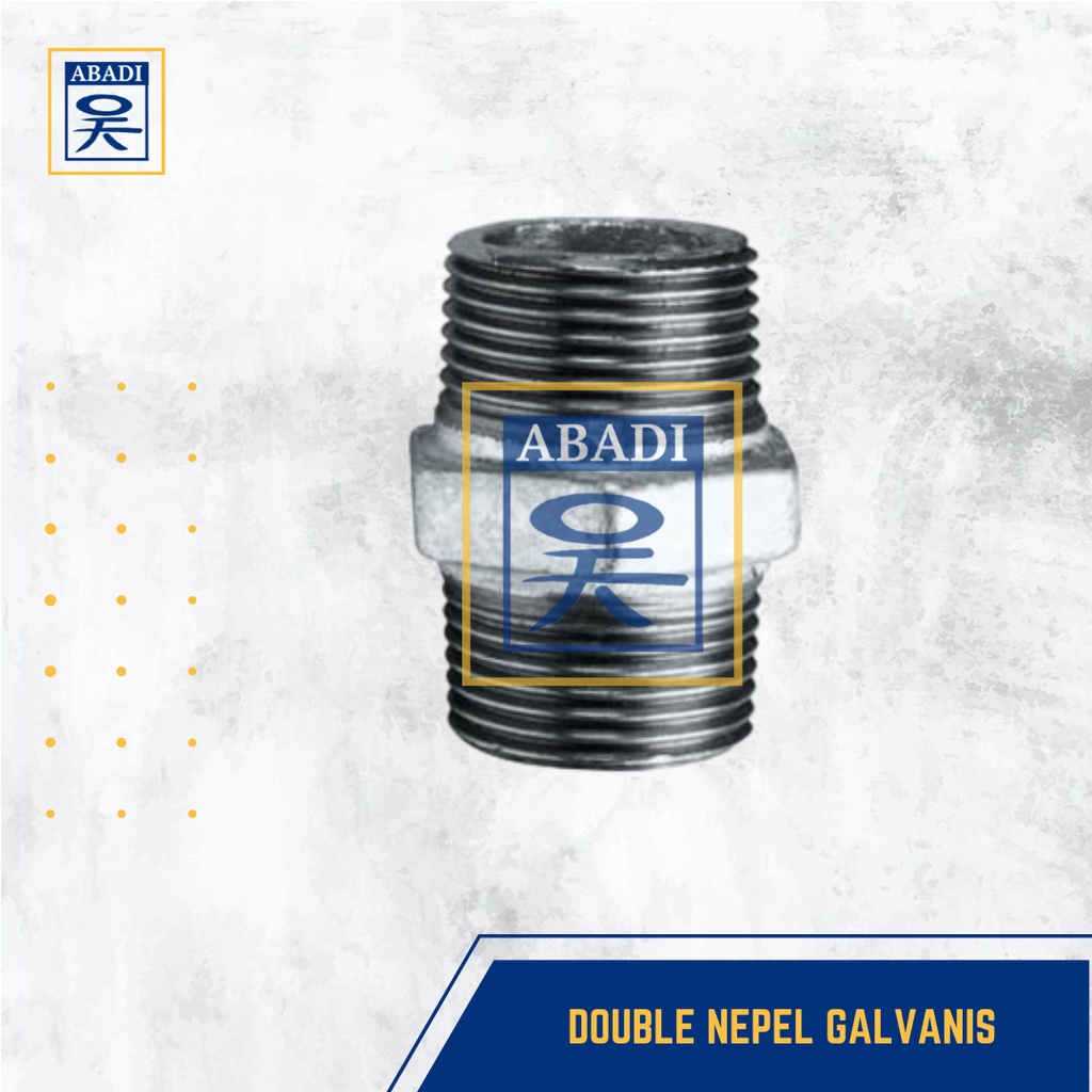 Jual DOUBLE NEPEL GALVANIS 1/2 INCH - 2 1/2 INCH | Shopee Indonesia