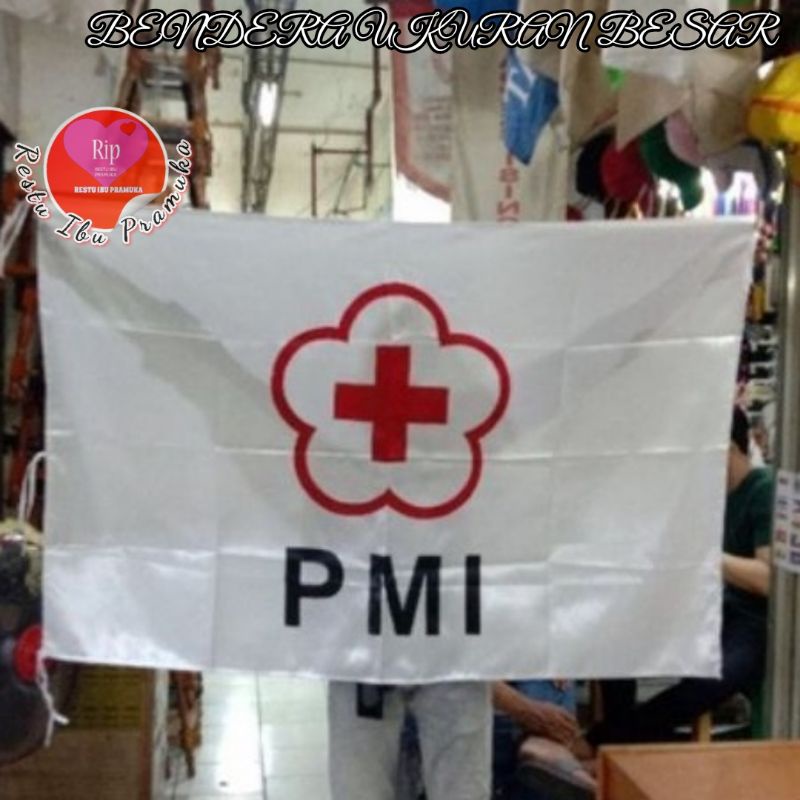 Jual BENDERA PMI PALANG MERAH INDONESIA besar | Shopee Indonesia