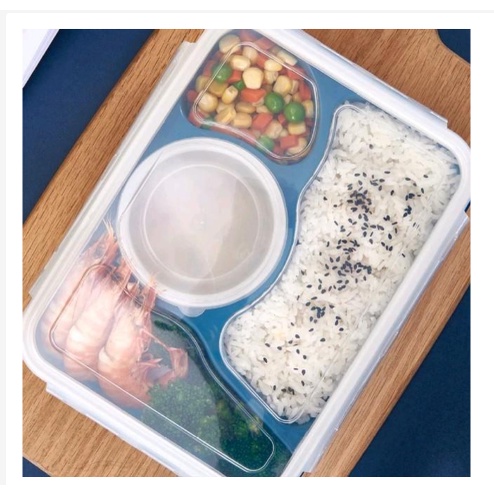 Jual LUNCH BOX 4 SEKAT KOTAK BEKAL 1000 ML ANTI TUMPAH 5371 KOTAK MAKAN ...