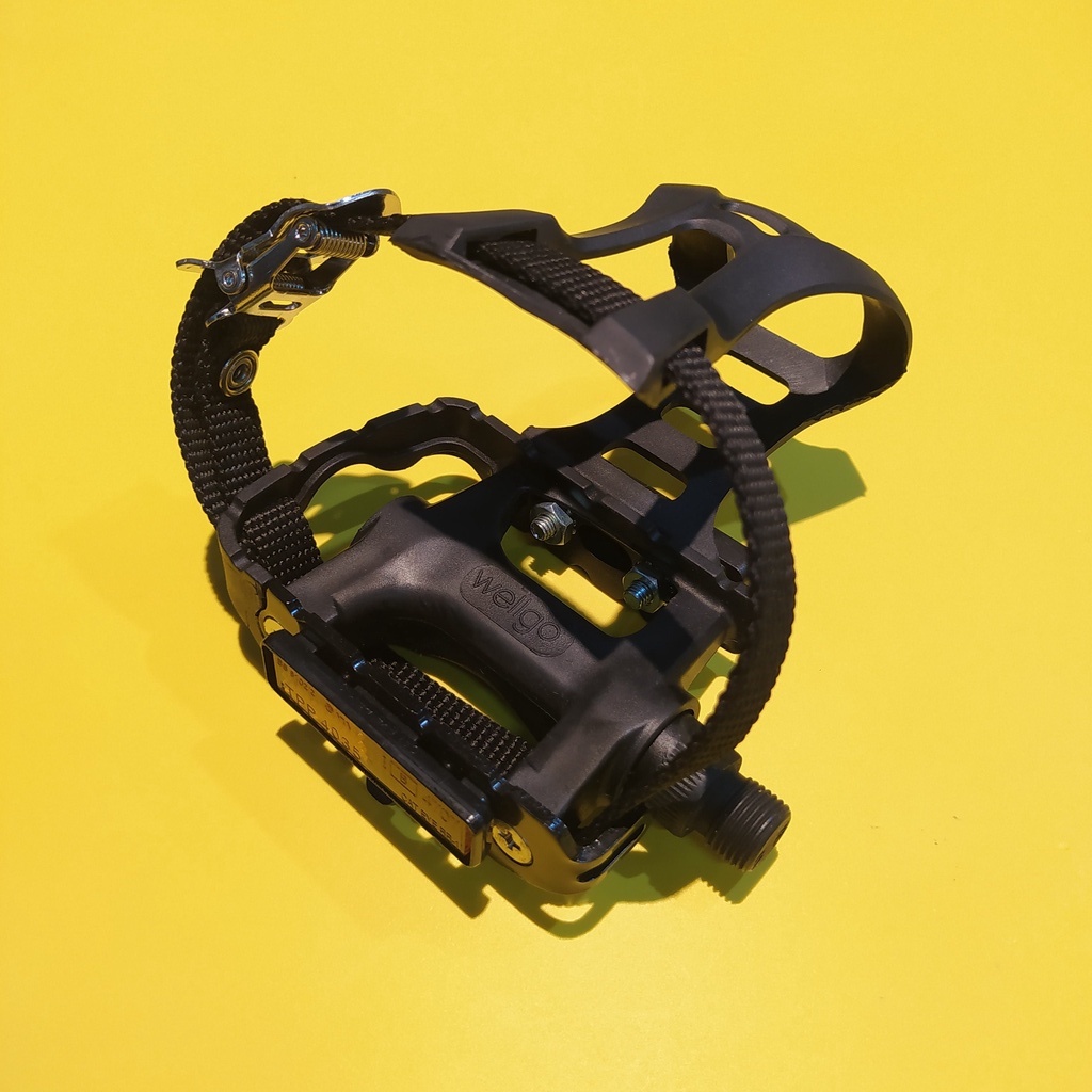 Jual Pedal Toe Cleat Wellgo satu set Include tali all in pedal touring ...