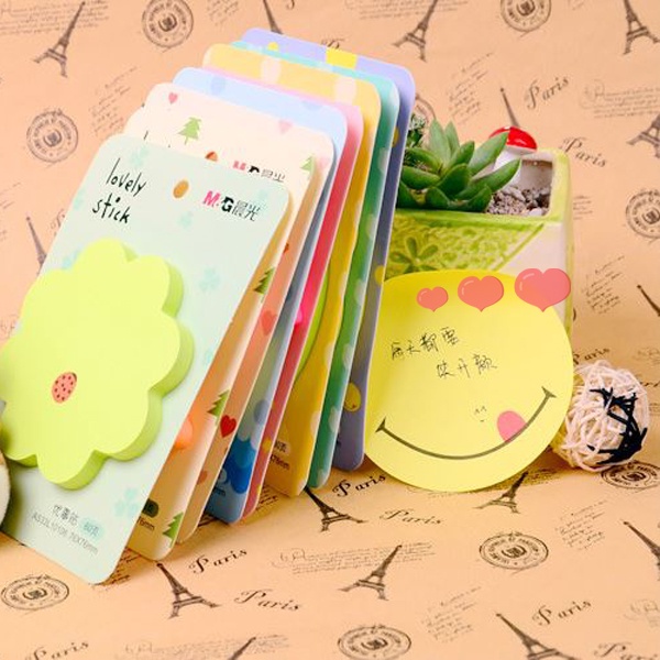 Jual Sticky notes lovely stick bentuk lucu isi 60 lembar Mini Memo ...