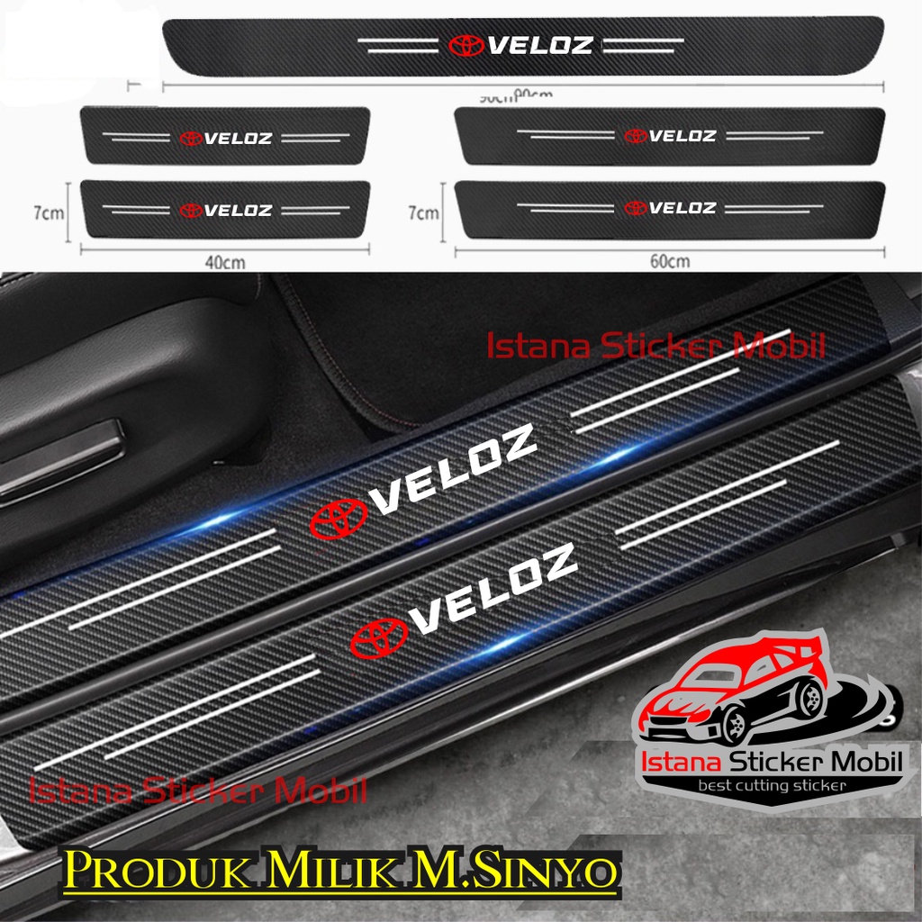 Jual stiker mobil veloz sticker pengaman mobil toyota veloz gr karbon ...