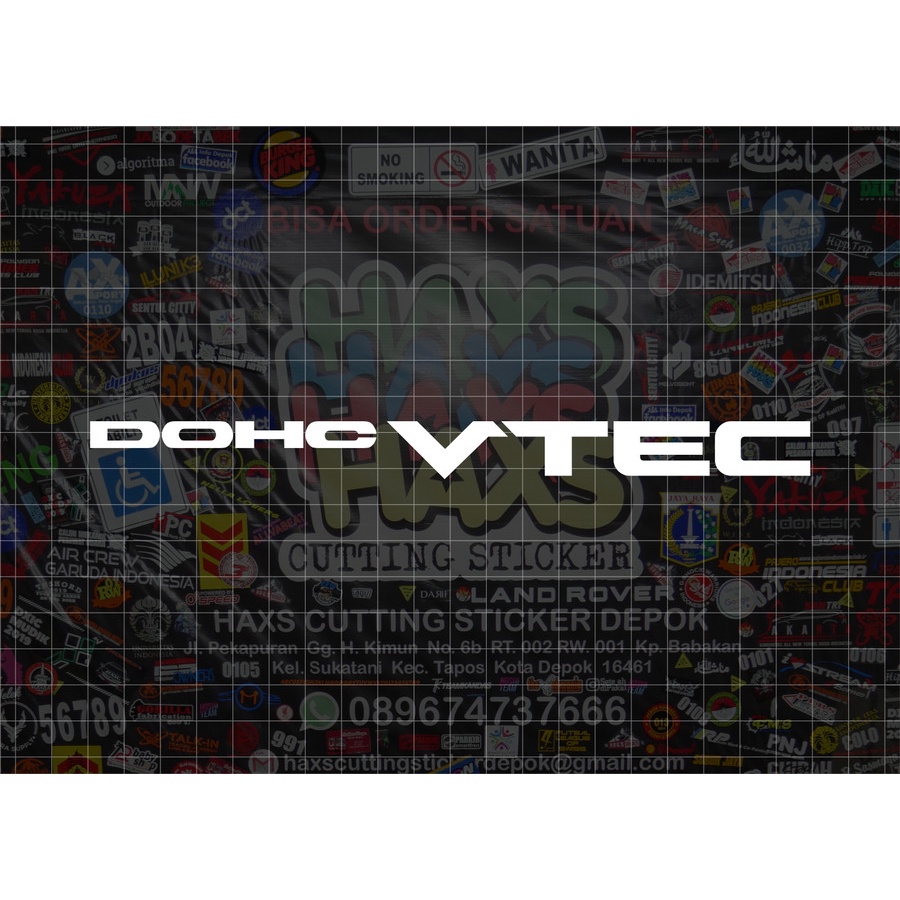 Jual Cutting Sticker DOHC Vtec 20 Cm Untuk Mobil V2 | Shopee Indonesia
