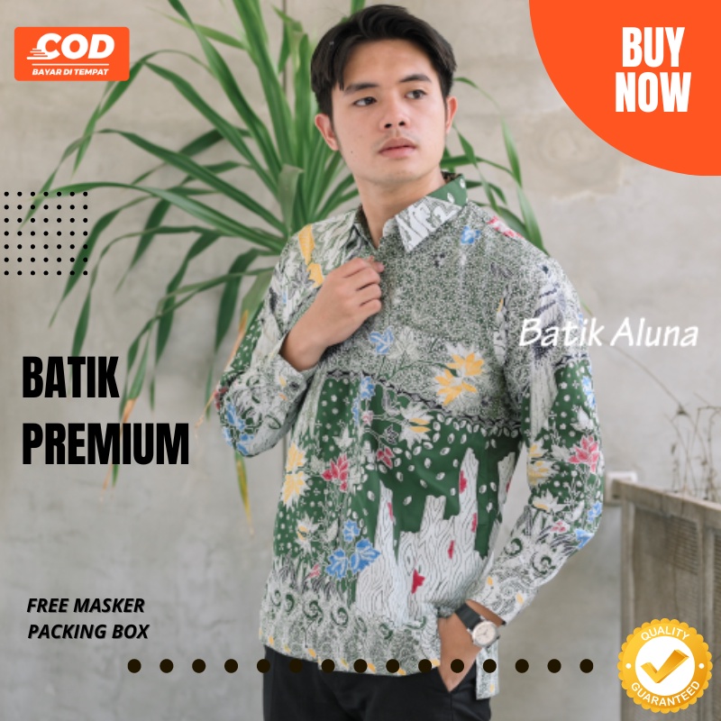 Jual Batik Pria Tangan Panjang Modern Furing Adem Batik Regular Fit ...