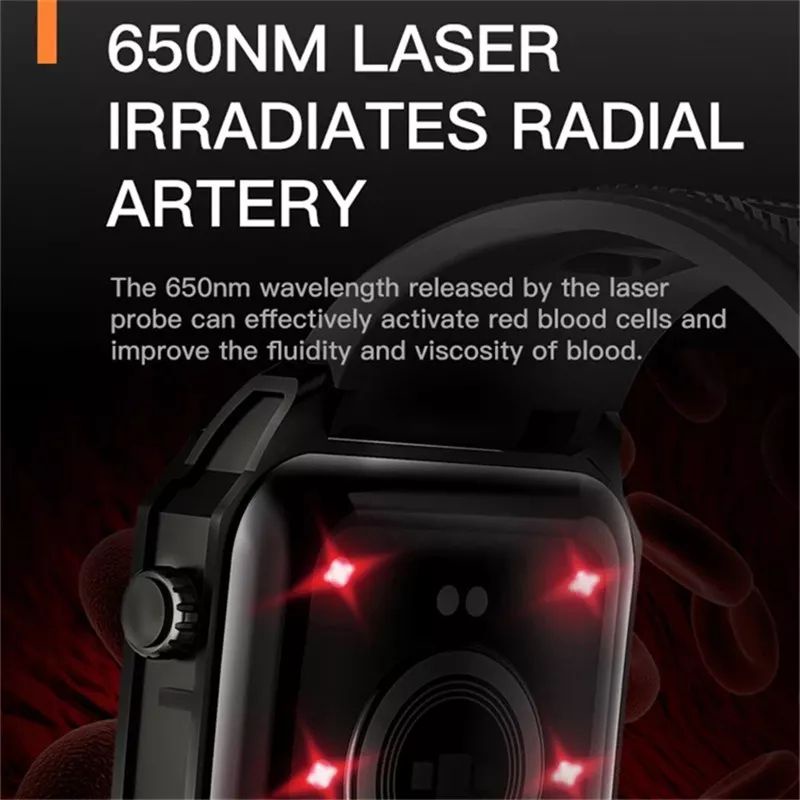 Jual Smartwatch F900 Health Laser Treatment HR BP BO Body Temperature ...