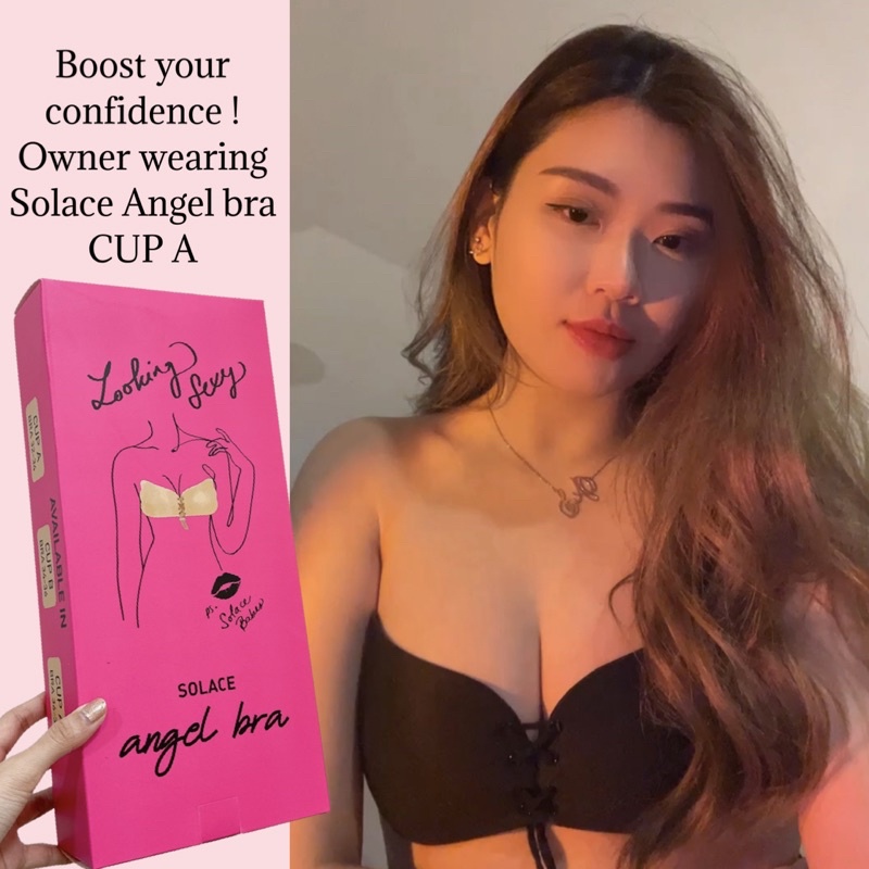 Jual Solace angel bra ( bra tempel SEAMLESS, PUSH UP khusus kulit, BIO LEM MEDIS ) | Shopee ...