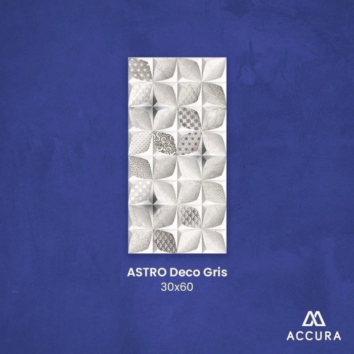 Jual KERAMIK DINDING 30X60 ASTRO DECO GRIS GLOSSY - MULIA TILE | Shopee ...