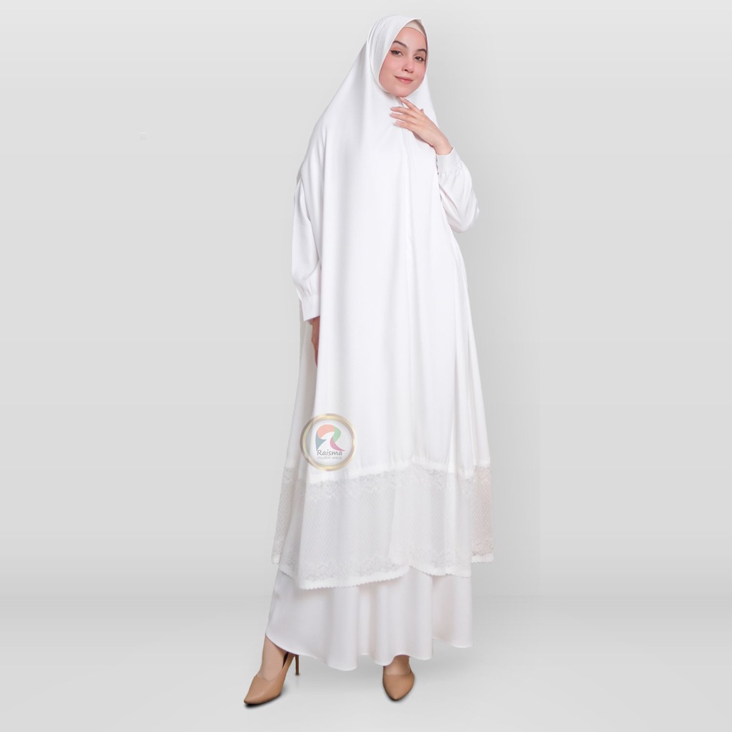 Jual Abaya Gamis Set Khimar Instan Haji dan Umrah Khairimah | Shopee Indonesia