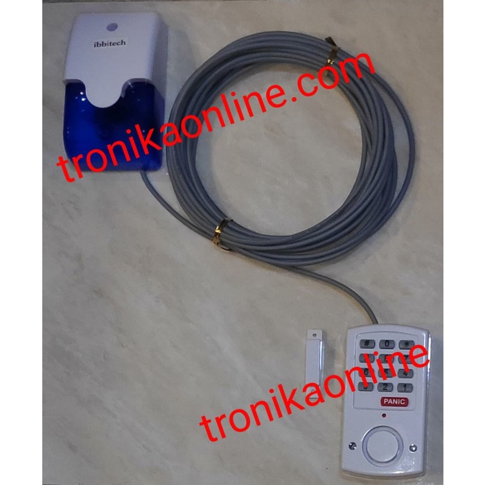 Jual Alarm Pintu Password Panic Button Magnetic Door Alarm Siren Strobe ...