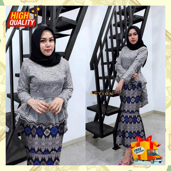 Jual Baju Kondangan Terbaru Stelan Adat Modern Setelan Kebaya Wanita Set Brokat Elegan Oneset ...