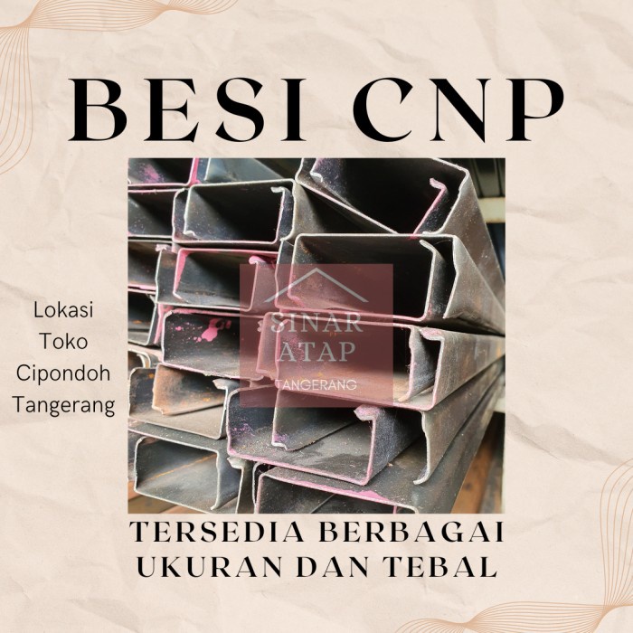 Jual BESI CNP 200 x 75 Tebal 2 mm Panjang 6 Meter | Shopee Indonesia