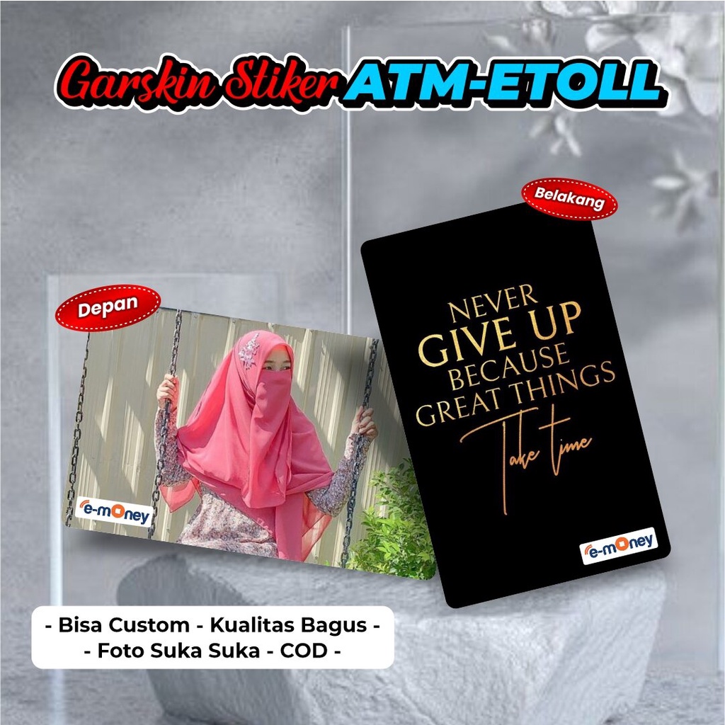 Jual Custom Sticker Atm Etoll Bebas | Shopee Indonesia
