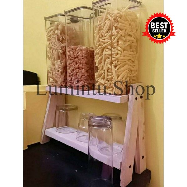 Jual rak bumbu dapur serbaguna / rak susun kayu jati belanda/ rak ...