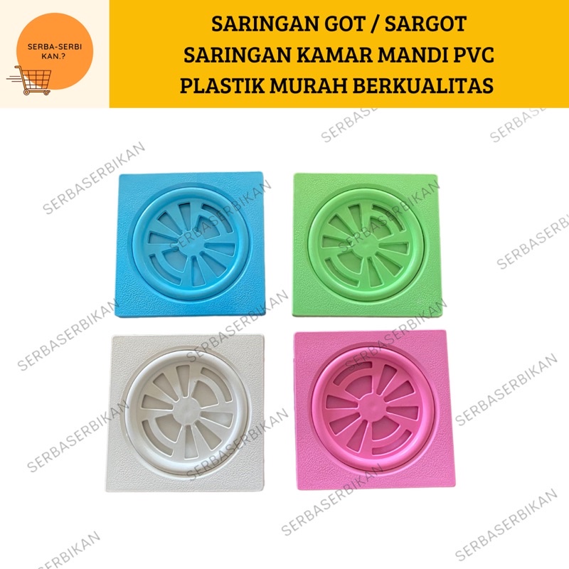 Jual SARINGAN GOT SARINGAN KAMAR MANDI PEMBUANGAN AIR WC PLASTIK PVC ...