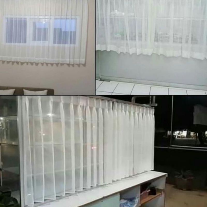 Jual gorden vitrase polos vitrase warteg etalase | Shopee Indonesia