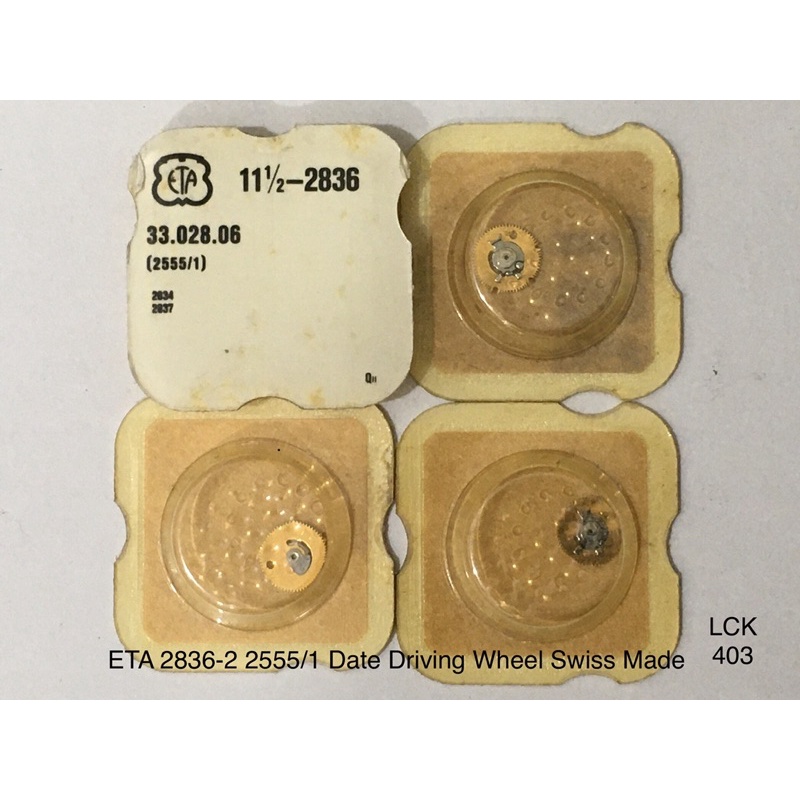 Jual ETA 2836 Watch Part 2555/1 Date Driving Wheel, Swiss Made Cal 2834 ...