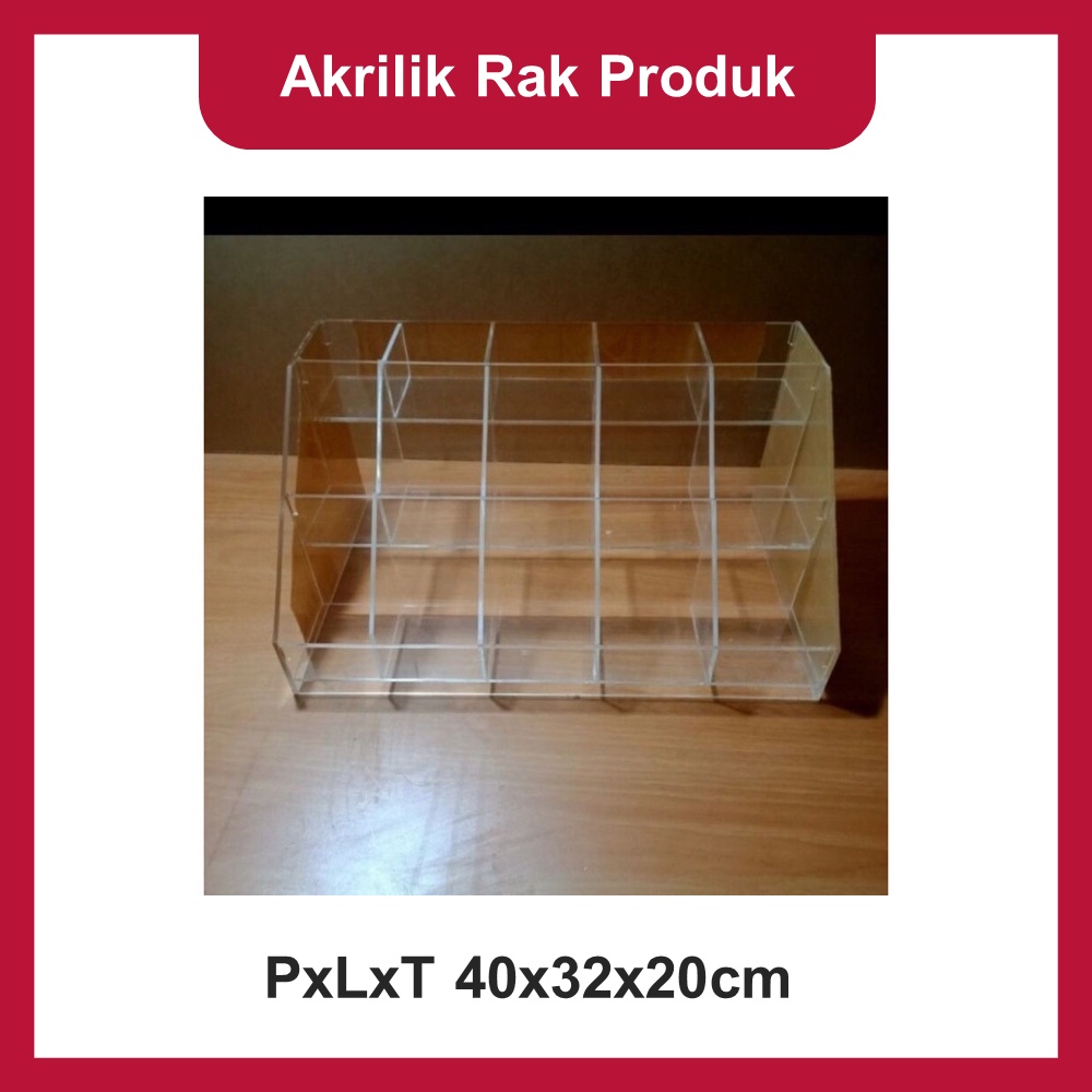 Jual Akrilik Rak Produk PxLxT 40x32x20cm | Shopee Indonesia