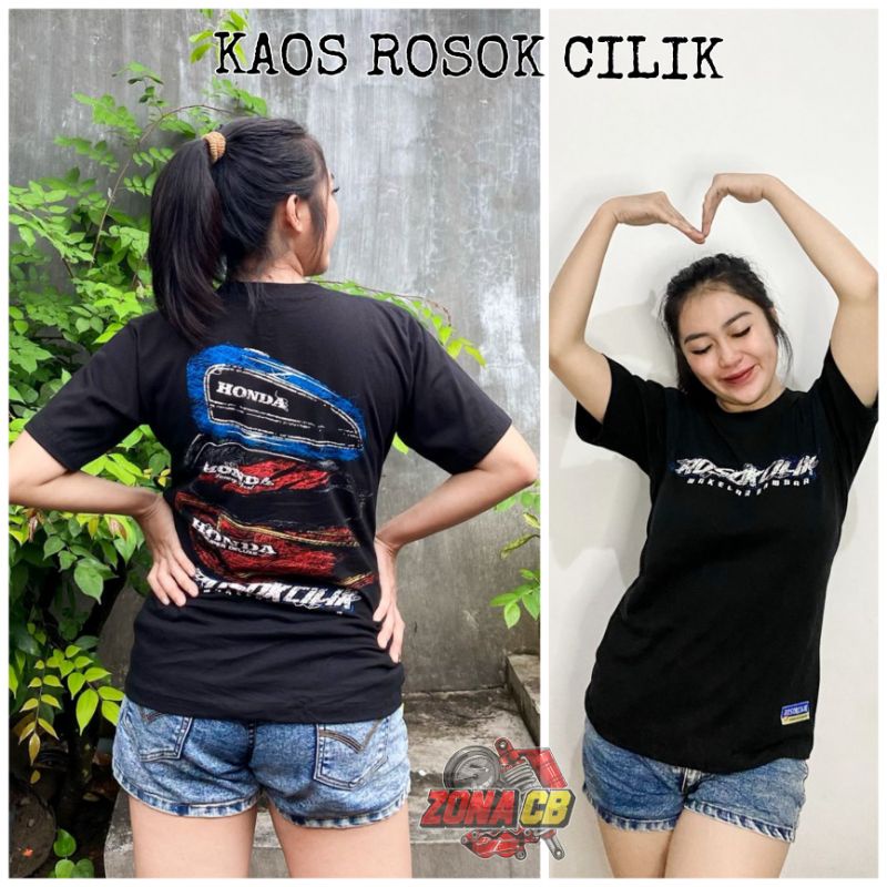 Jual KAOS ROSOK CILIK ORIGINAL NEW PRODUK CLASSIC RACING / KAOS HONDA GANK / KAOS CB lengan ...