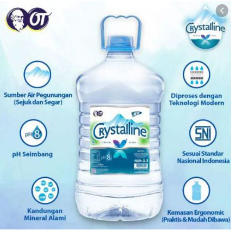 Jual Air Minum Mineral Crystalline Gelas | Botol | Galon | Minuman Kesehatan | Minuman PH 8 ...