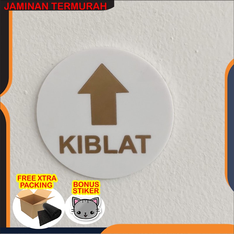 Jual Grosir Sign Akrilik Arah KIBLAT | Penunjuk Arah Kiblat Sholat ...