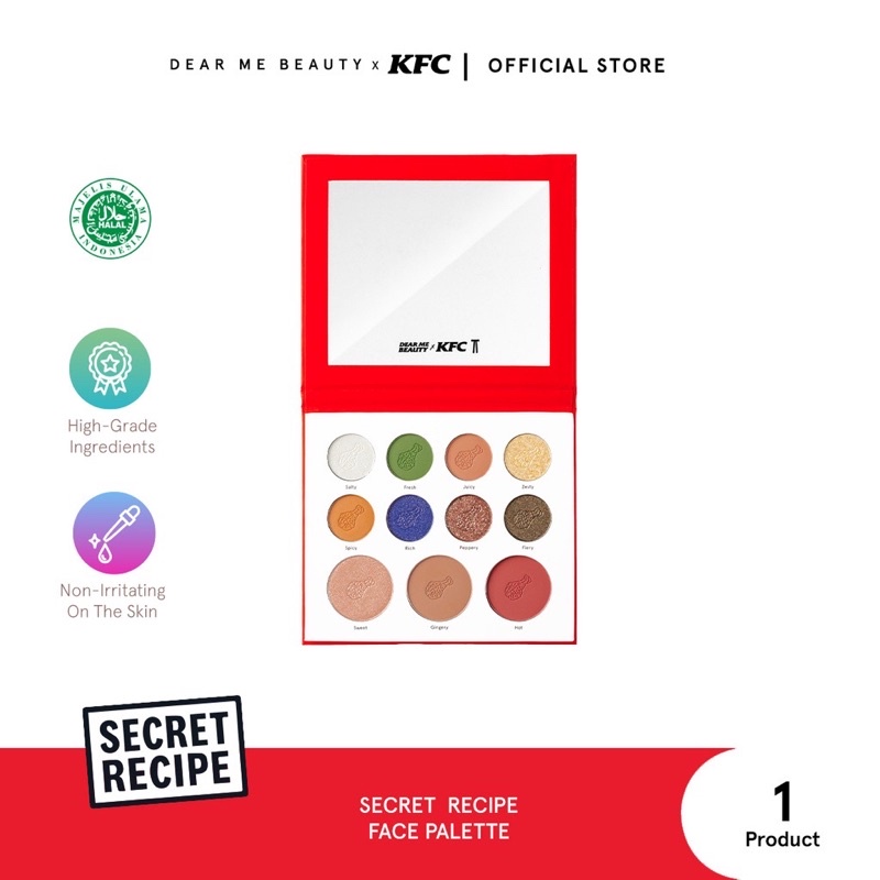 Jual Dear Me Beauty X KFC Secret Recipe Face Palette | Shopee Indonesia