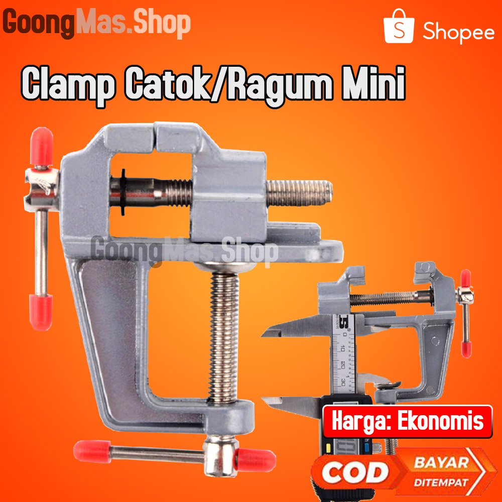 Jual Catok Meja Ragum Mini Clamp Penjepit Kayu Besi Vise Table ...