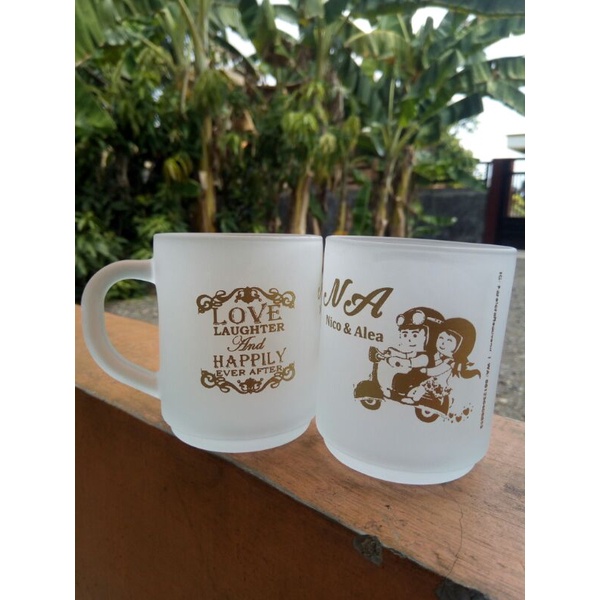 Jual Gelas Mug Doff Souvenir Sablon CUSTOM | Shopee Indonesia