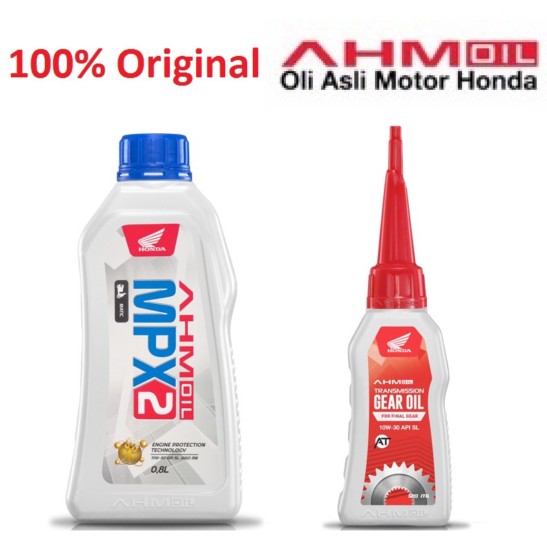 Jual Paket oli mesin dan gardan MPX - 2 MPX2 MPX-2 SL 10W-30 JASO MB ...