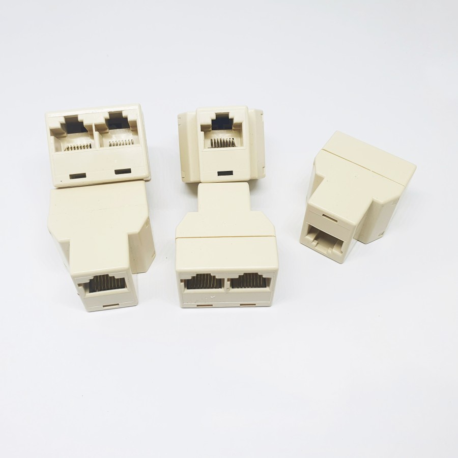Jual Barel Spliter Splitter Pembagi Cabang UTP Lan RJ45 RJ 45 Double 2 ...