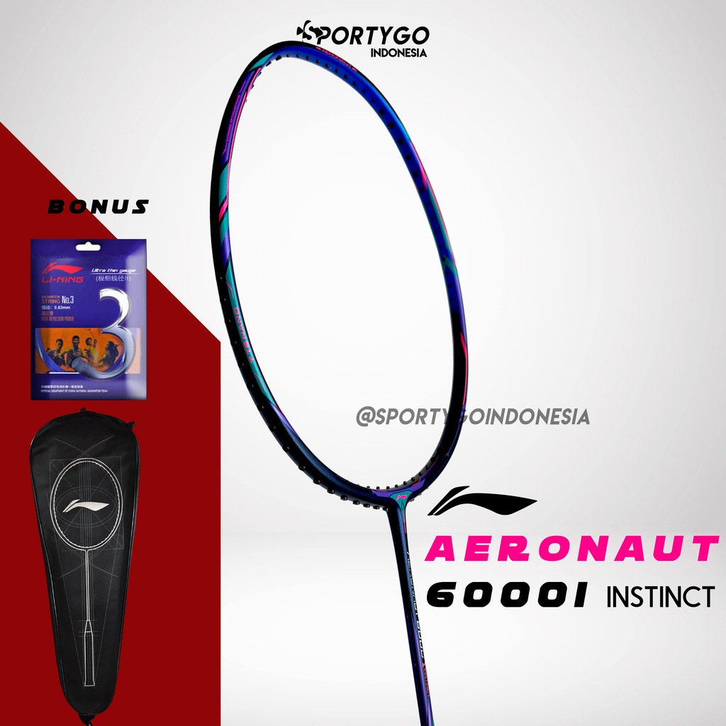 Jual Raket Badminton Li-Ning AERONAUT 6000 I INSTINCT ORIGINAL / AERO ...