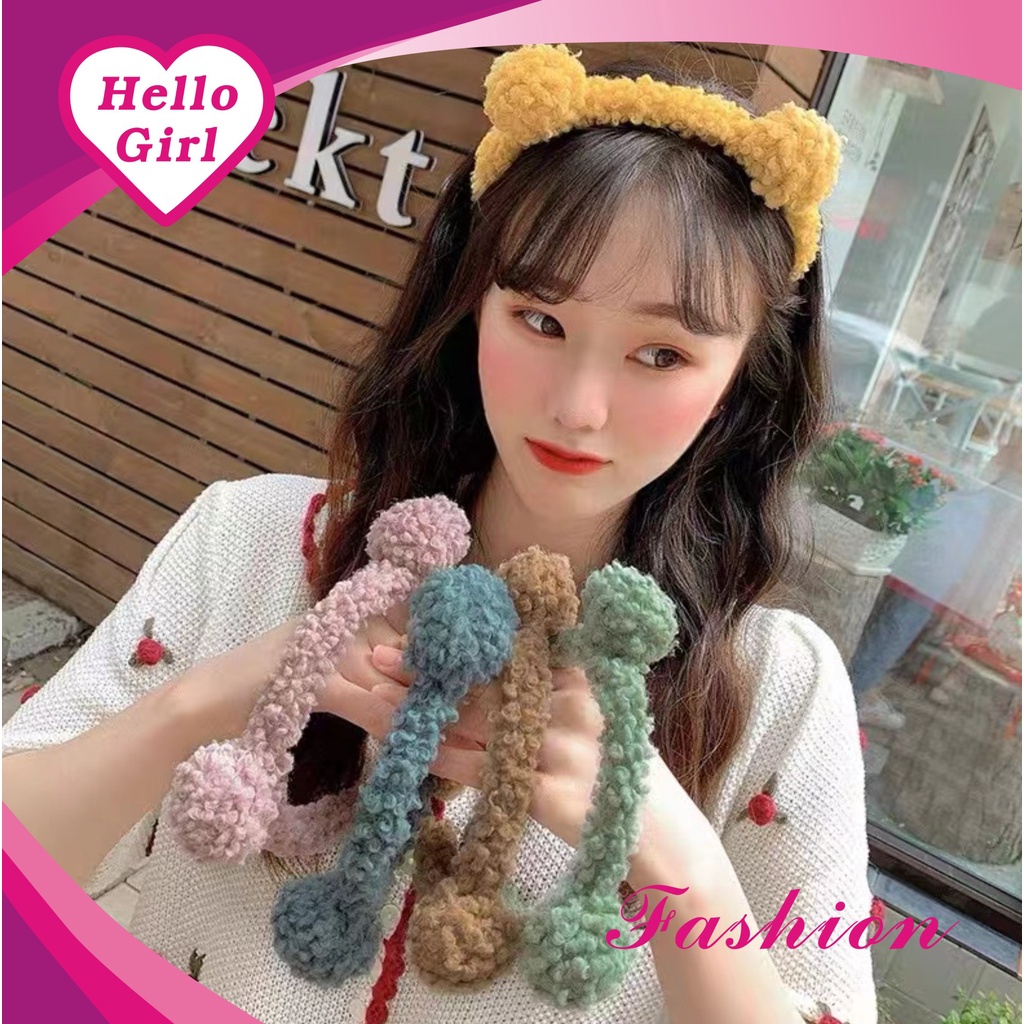 Jual (Hello Girl)B93 Bando Wanita Karakter Telinga Beruang Gaya Korea ...