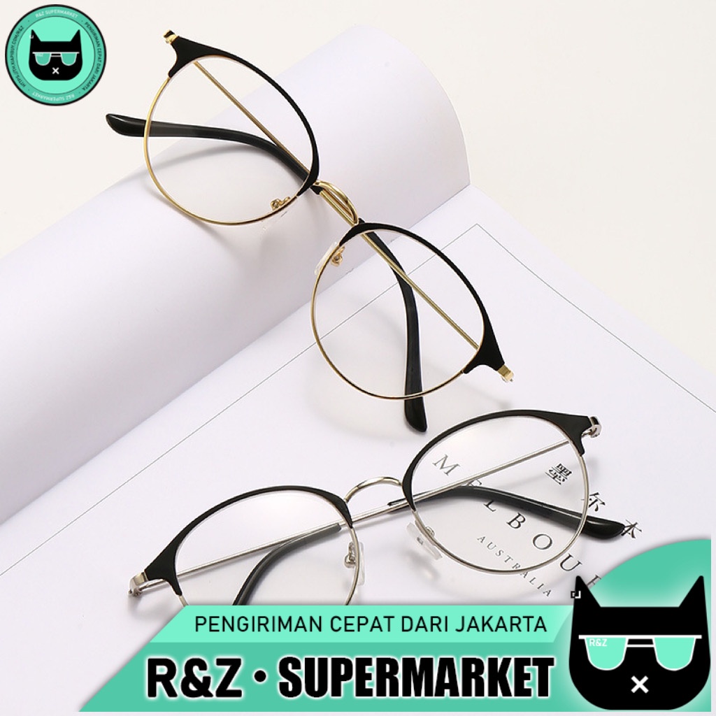 Jual FRAME Kacamata Optik Metal Bulat Ultra Ringan Untuk Pria / Wanita ...