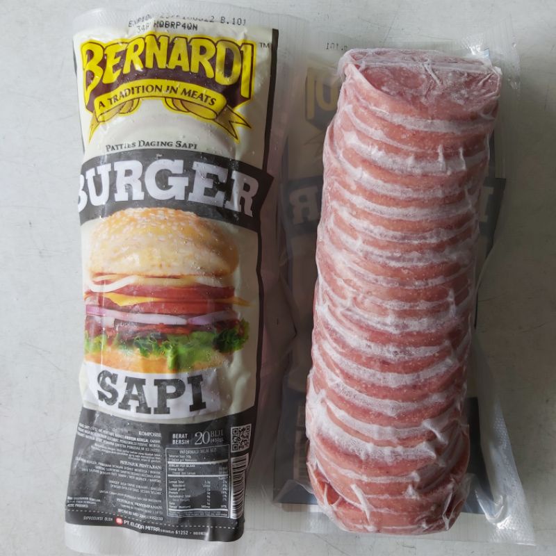 Jual Bernardi Beef Burger Sapi Mini isi 20 | Shopee Indonesia