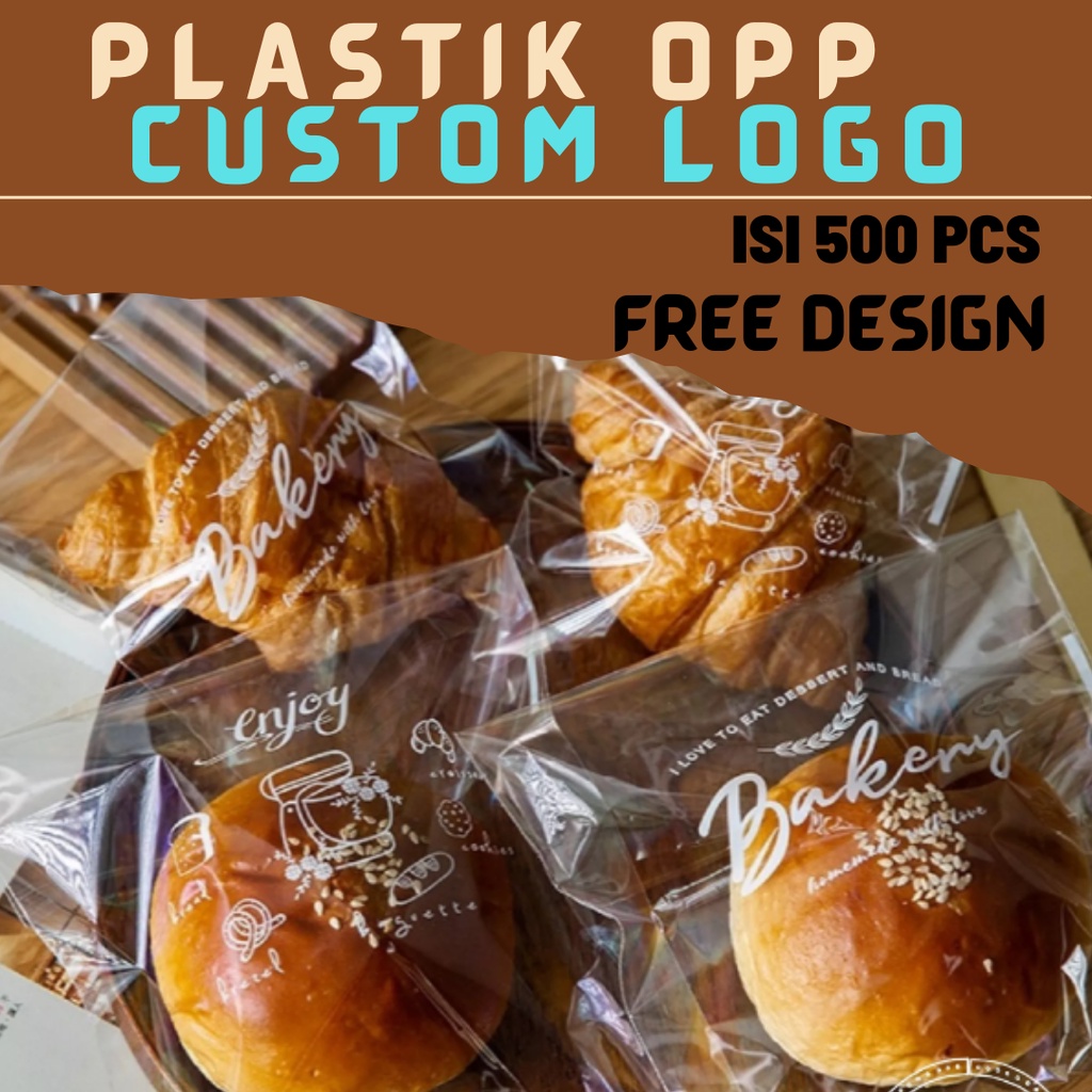 Jual SABLON PLASTIK OPP ROTI (PLASTIK ROTI) | Shopee Indonesia