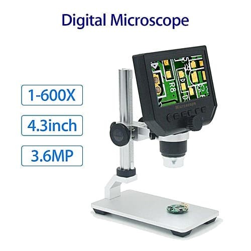Jual Mikroskop Digital Microscope 3.6MP 600X+Monitor+Metal Stand G600 | Shopee Indonesia