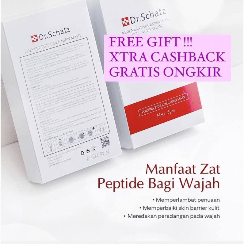 Jual Dr Schatz Polypeptide Collagen Mask ( 5 sheet ) | Shopee Indonesia