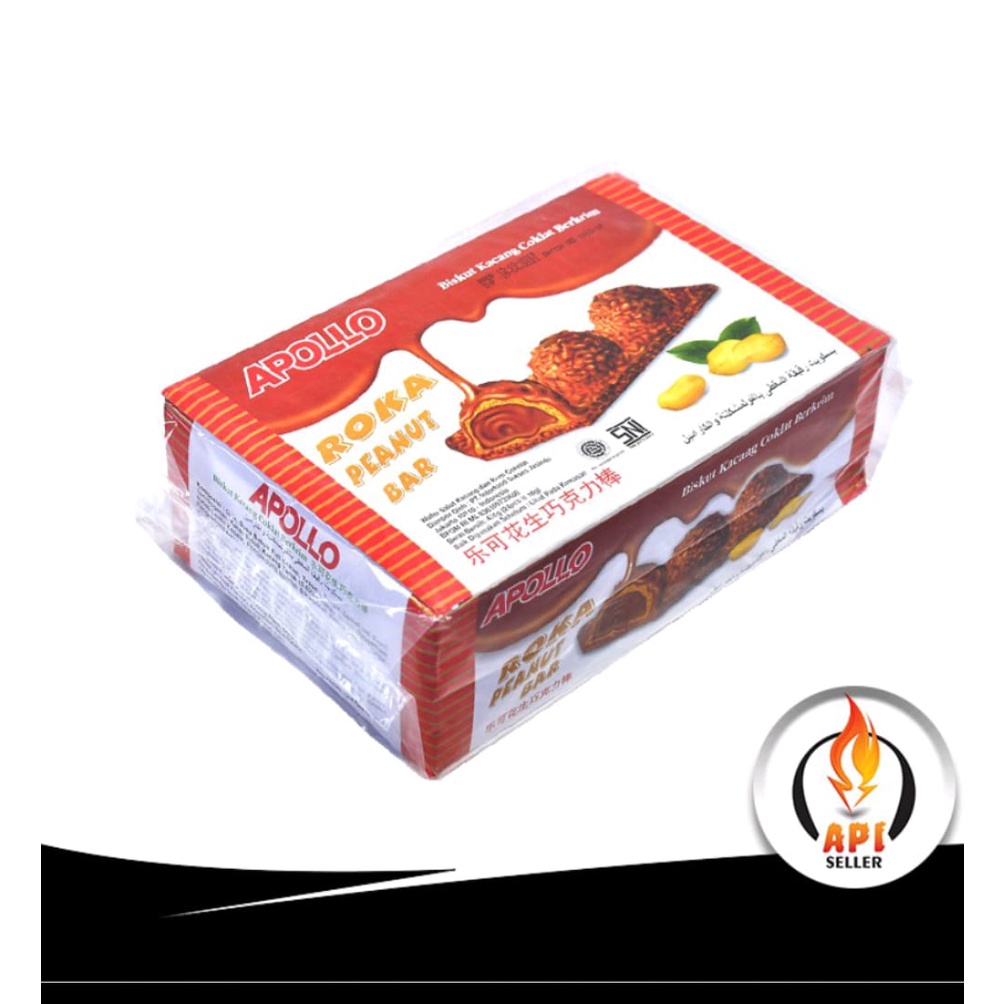 Jual Apollo Roka Peanut Bar 24 pcs | Shopee Indonesia