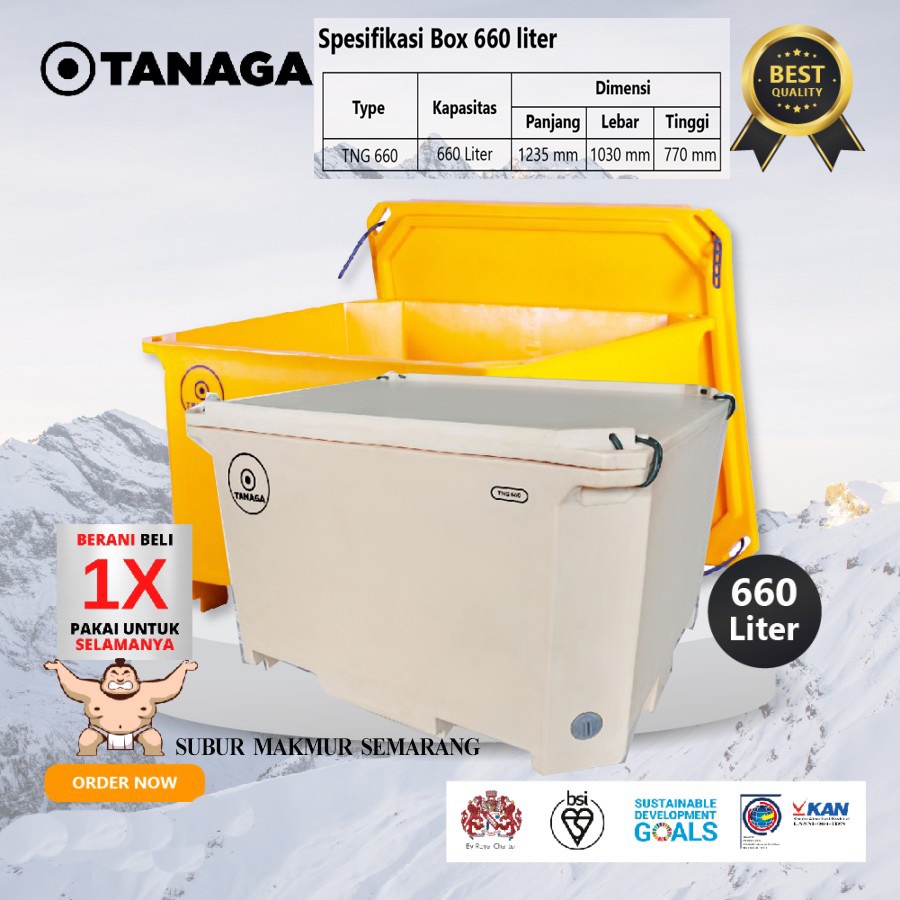 Jual COOLBOX 660 LITER PENDINGIN MAKANAN MINUMAN IKAN STYROFOAM COOLER ...