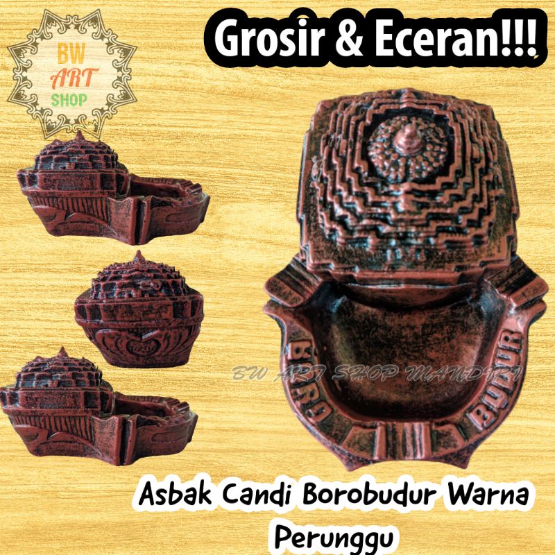 Jual ASBAK ROKOK CANDI BOROBUDUR | ASBAK ROKOK UNIK UKURAN 11CM X 8CM ...