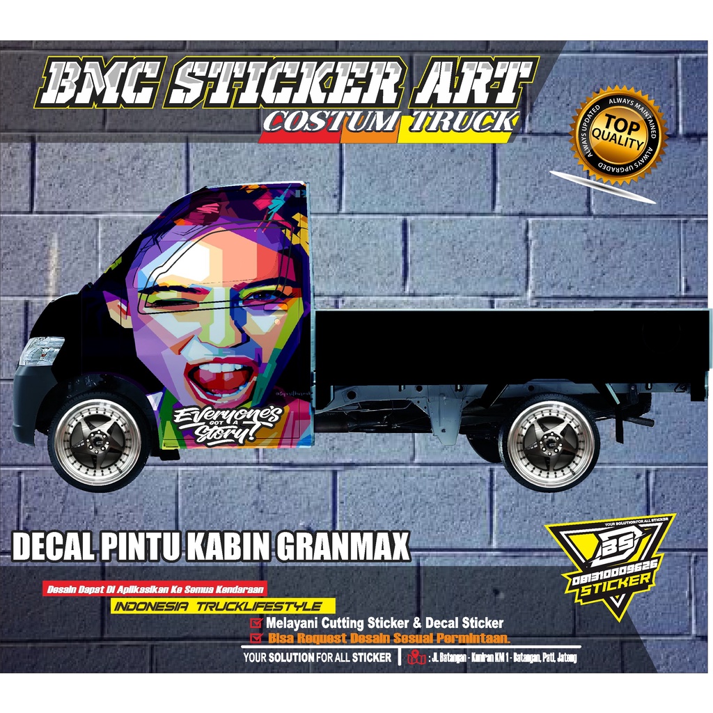Jual STICKER DECAL PINTU KABIN PICKUP/DEKAL STICKER PINTU KABIN ...