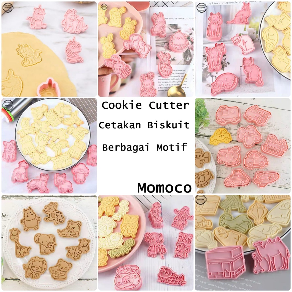 Jual Cetakan Cookies Cookie Cutter 3D Set Mobil Roket Pesawat Tank ...