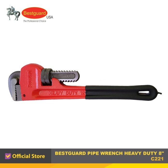 Jual Kunci Pipa Heavy Duty Merah 14" Bestguard | Shopee Indonesia