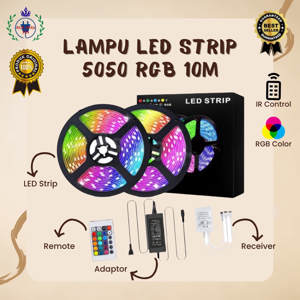 Jual Lampu LED Strip 2835 5050 RGB IP 33 IP 65 | Shopee Indonesia