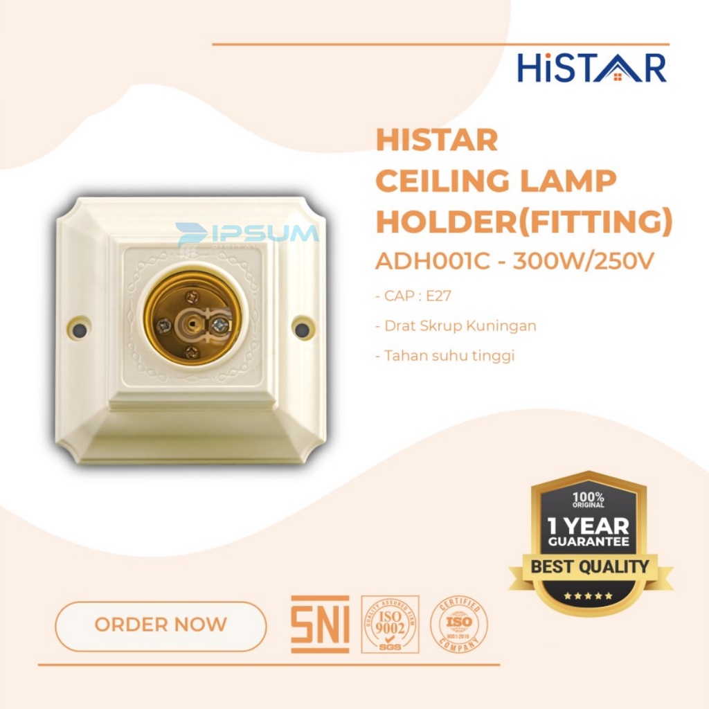Jual Fitting Lampu Fitting Cap untuk lampu bohlam fitting E27 tahan ...