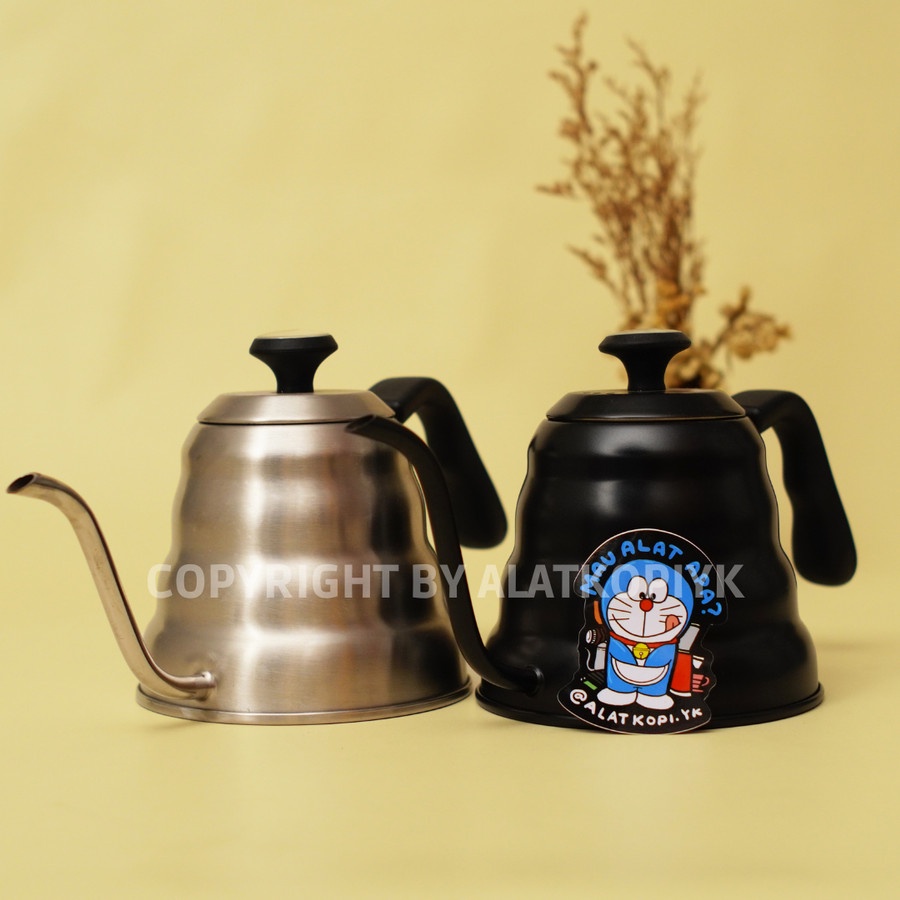 Jual Teko Leher Angsa Gooseneck Kettle Pour Over V60 With Termometer ...